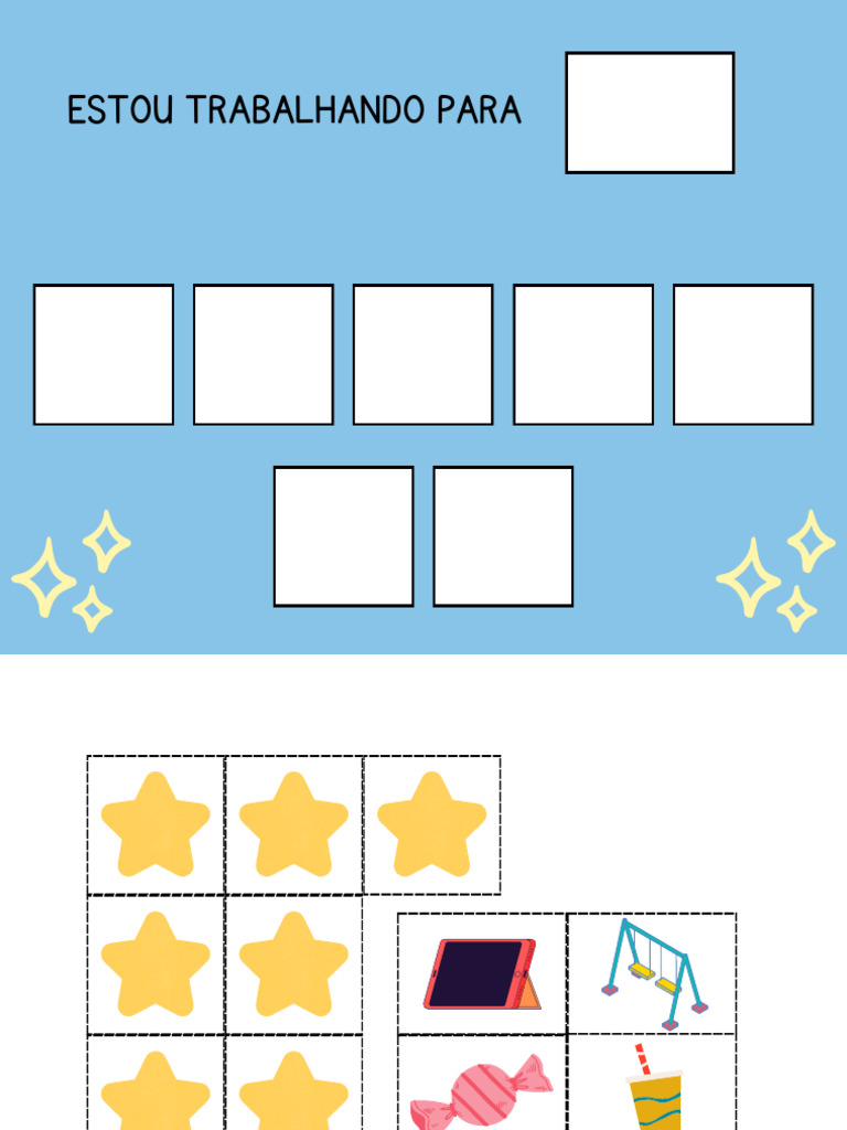 Blue and Yellow Student Token Board Printable Worksheet - 20241015 ...