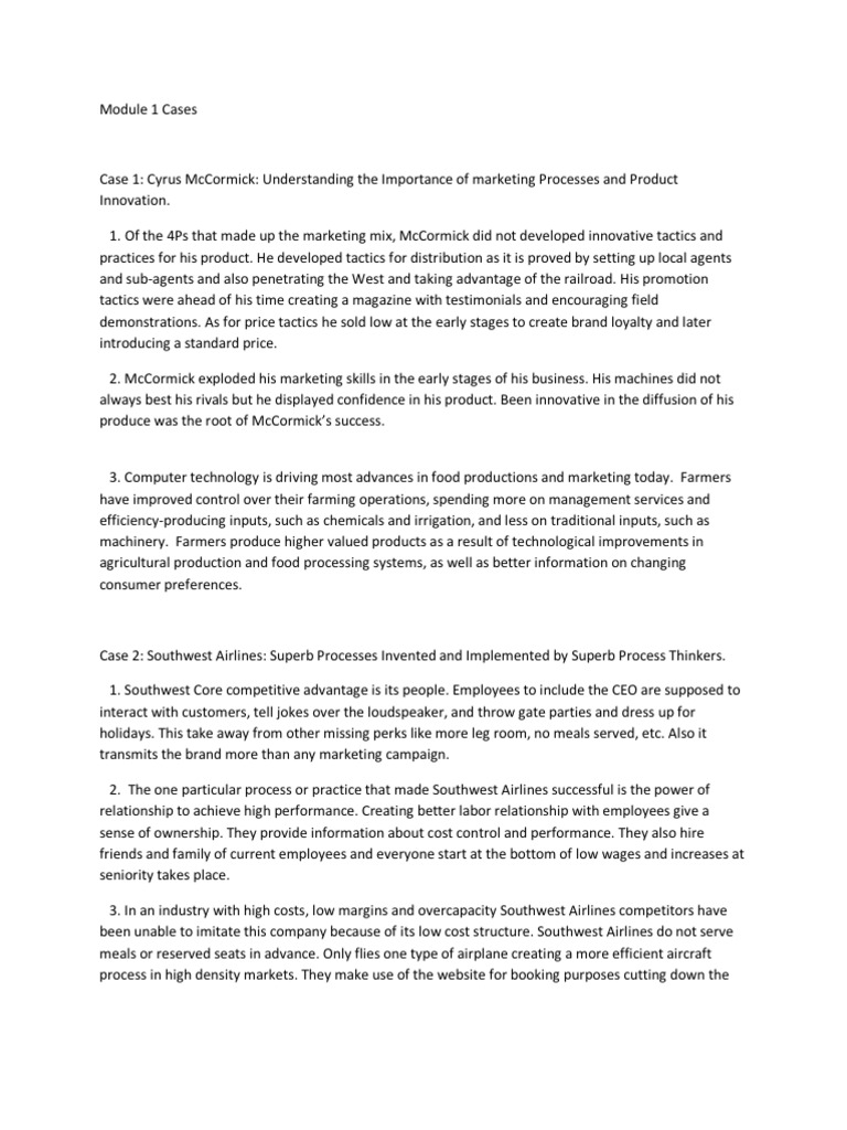 Module 1 Cases | PDF