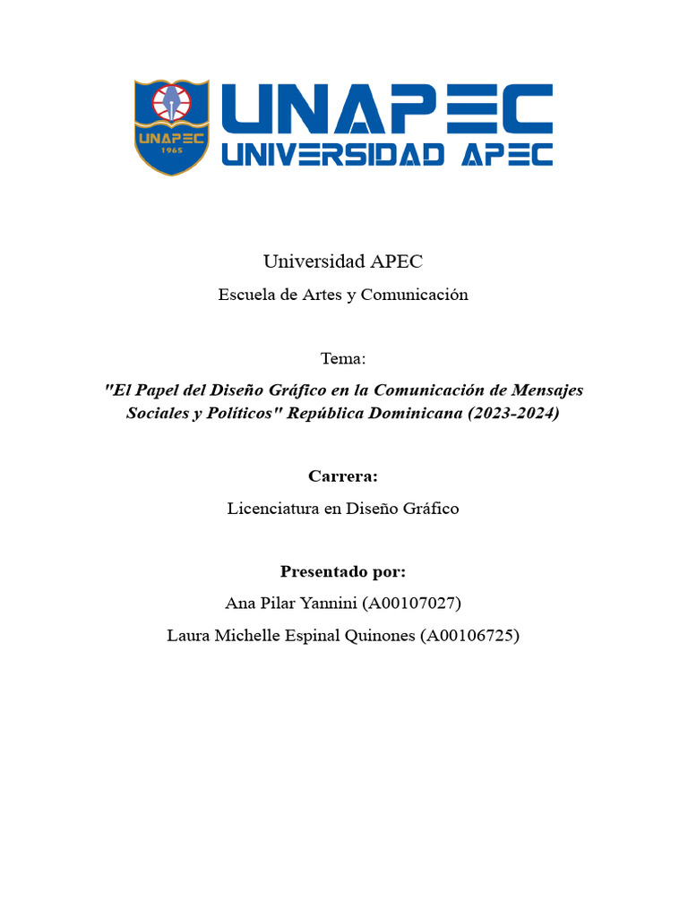 Anteproyecto de Investigacion - Ana P. Yannini, Laura Espinal | PDF ...