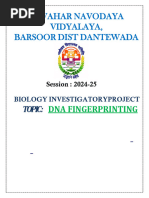 Dna Fingerprinting Investigatory Project 2024-25 Class-12 | PDF | Gel ...