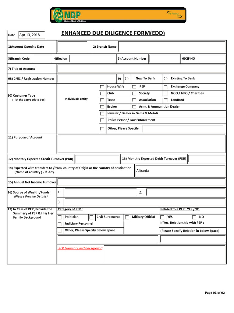 UPDATED-EDD-FORM | PDF | Business