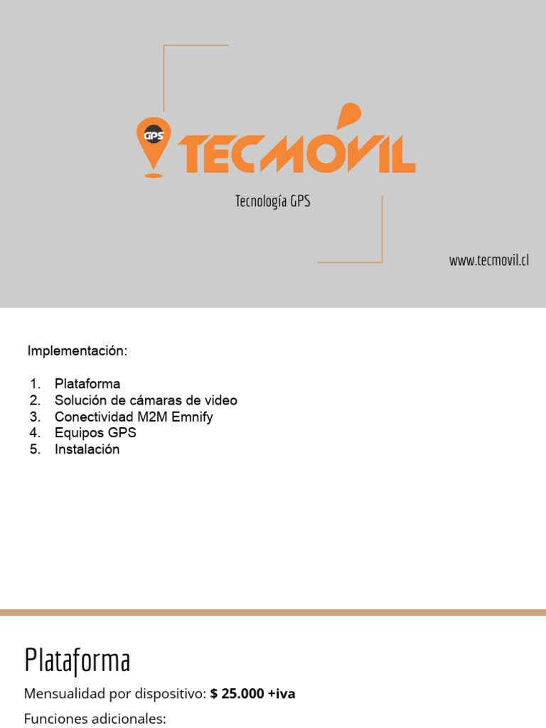 Soluciones GPS y Telemática de Tecmovil | PDF | Sistema de ...