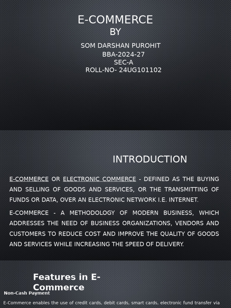 Presentation | PDF | E Commerce | Electronic Business