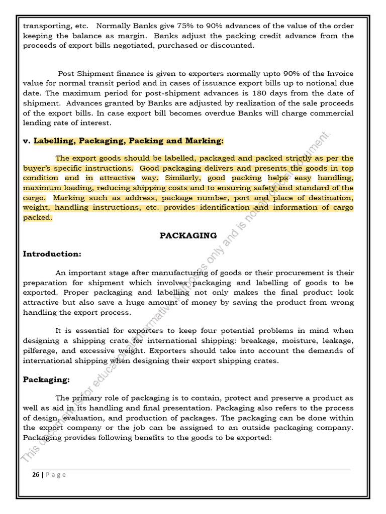 Export Packaging and Labeling Guide | PDF | Packaging And Labeling ...