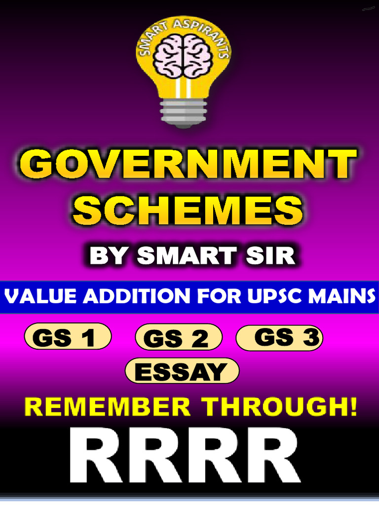 Govt. Schemes Mnemonics (Mains) by Smart Sir | PDF