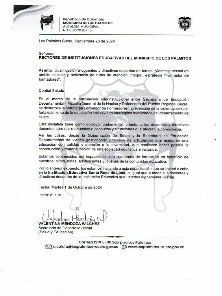 Oficio Rectores Edu | PDF