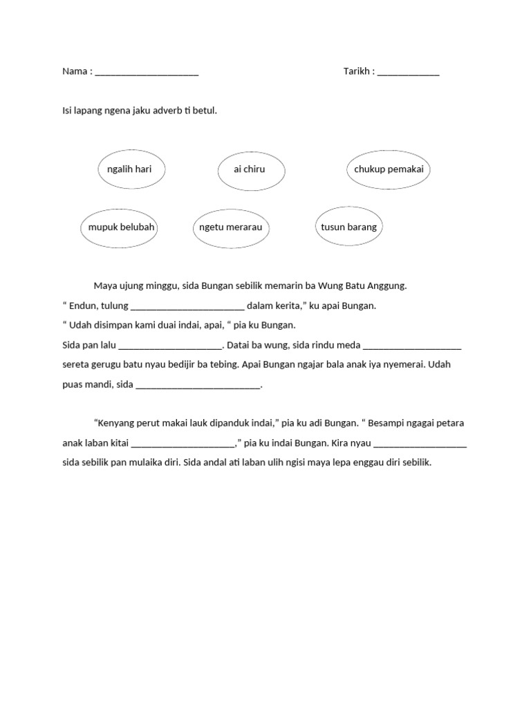 Kereja Latih Unit 4 Tahun 5 | PDF | Griya & Taman