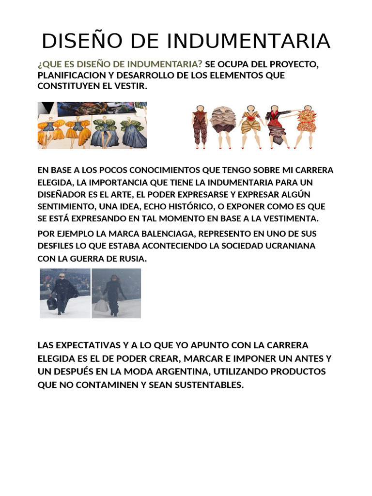 Diseño de Indumentaria | PDF