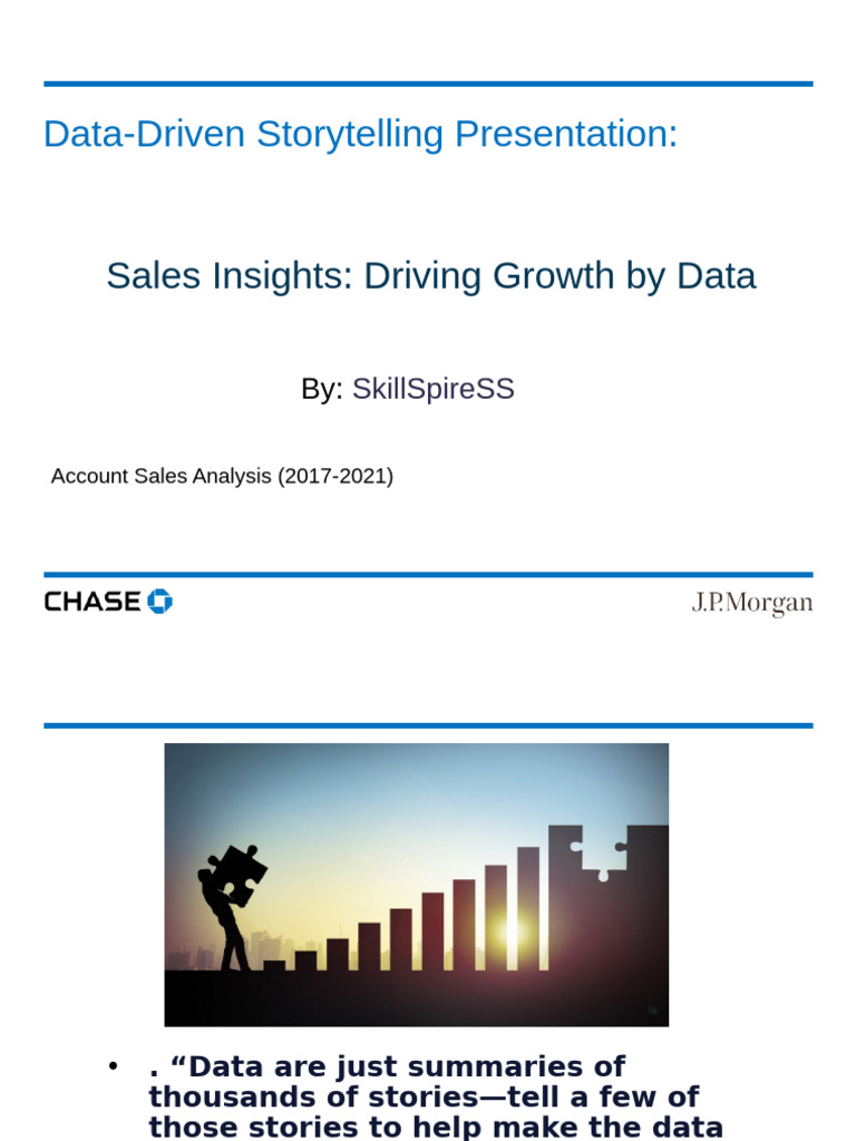 Data Driven Storytelling Template | PDF | Retail | Economic Growth