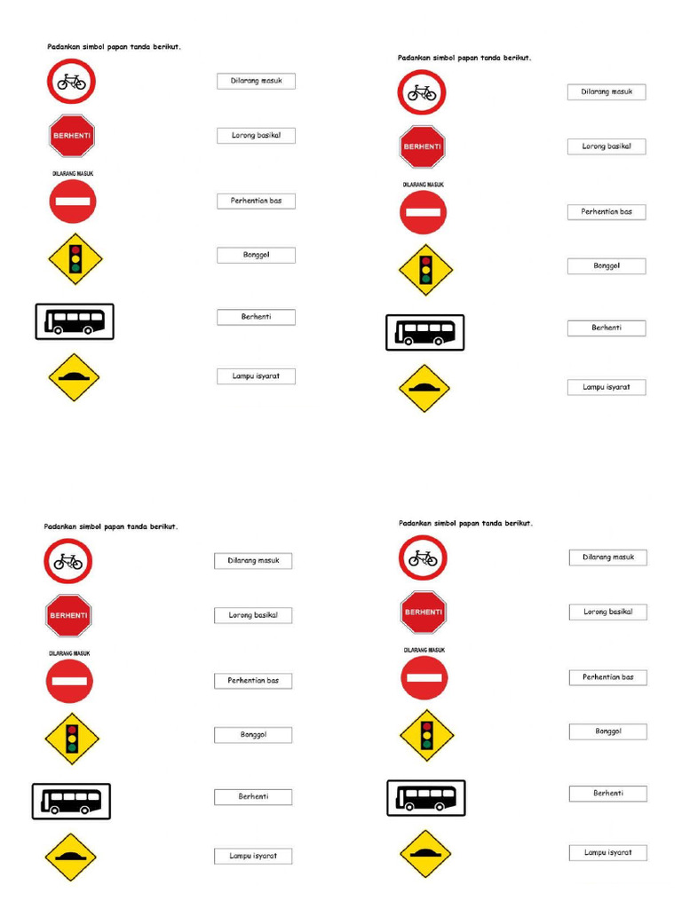 Rambu Rambu Lalu Lintas Jalan | PDF