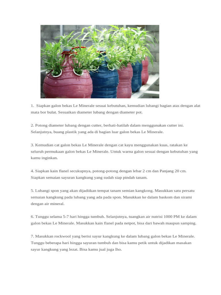 Contoh Pot Bunga | PDF