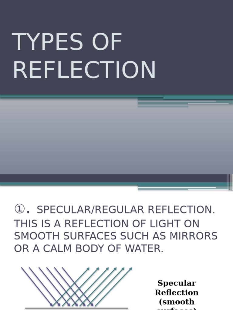 Types Of Reflection Pdf Mirror Glass Engineering And Science