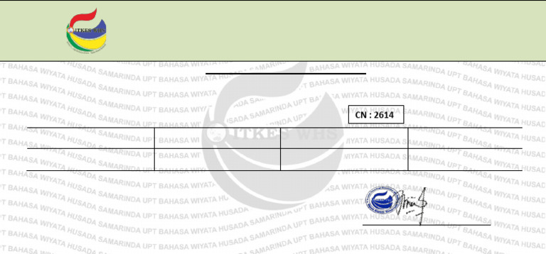 TOEFL Equivalent Result for Shofia Auria Manaf | PDF