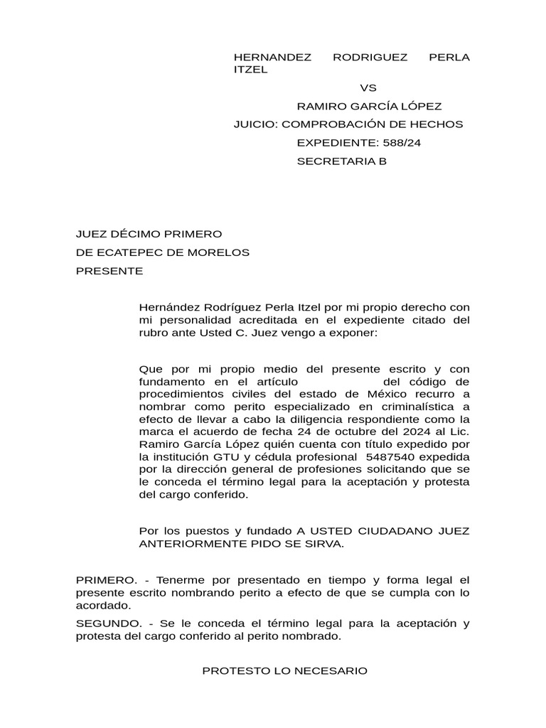 PERITAJE | PDF | Testigo experto | Justicia