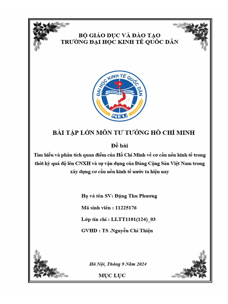 BTL TTHCM Phương | PDF
