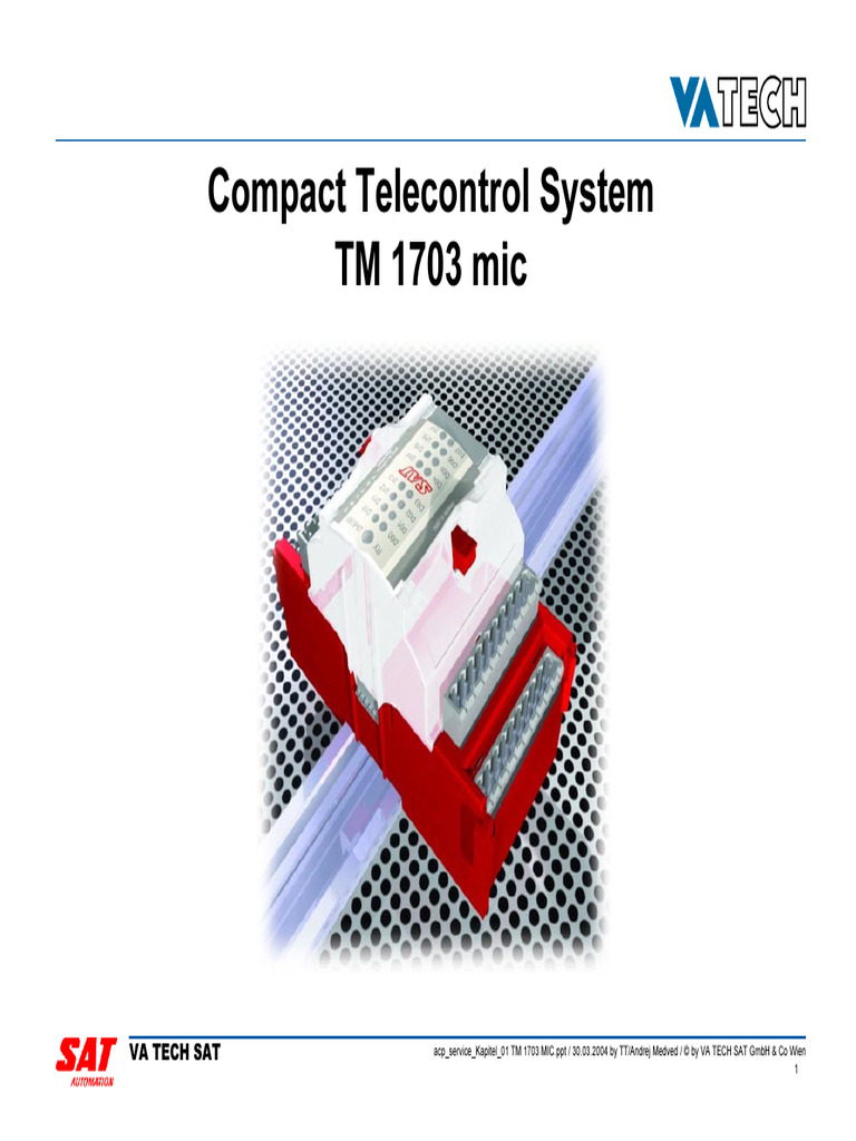TM 1703 MIC Telecontrol System Guide | PDF | System Software | Computer Engineering