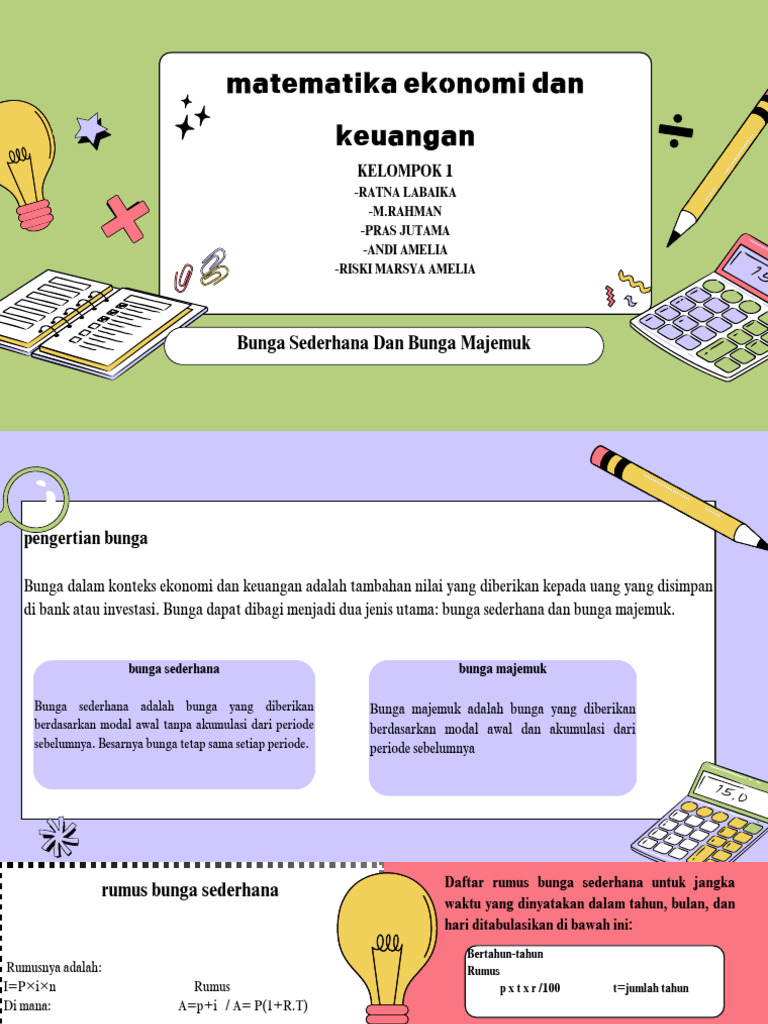 MTK Bunga Sederhana Dan Majemuk | PDF