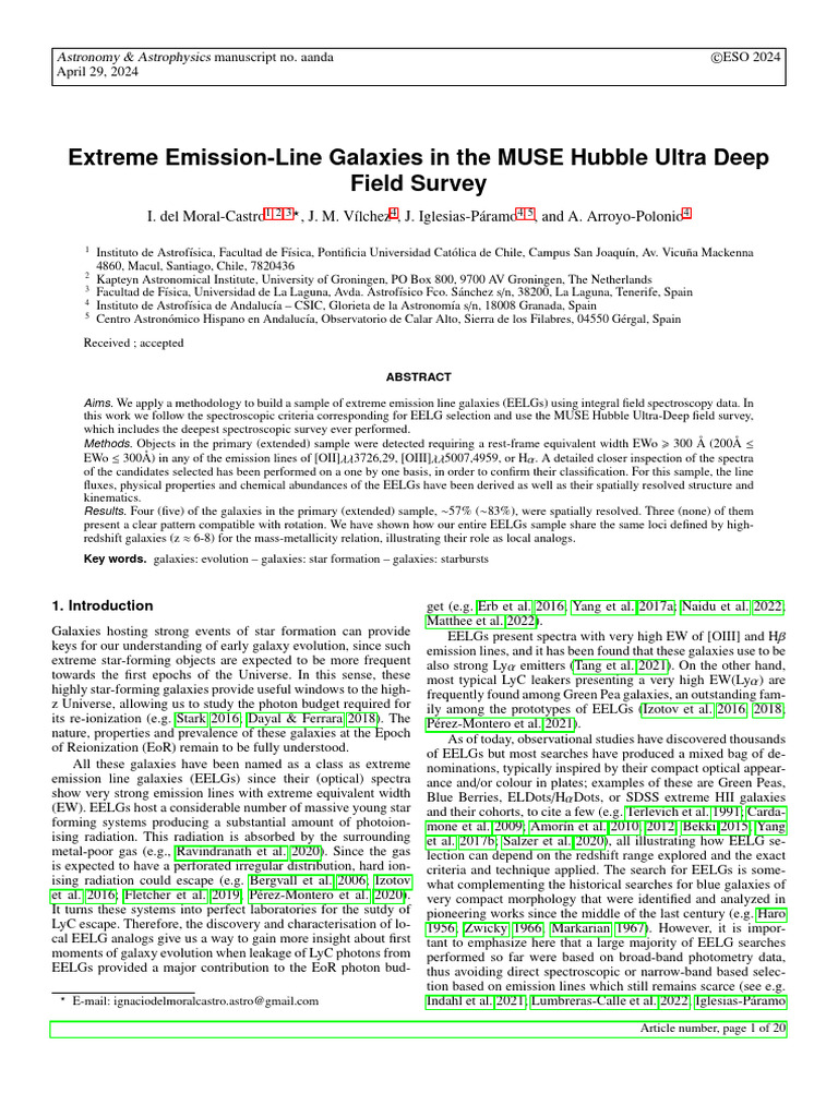 MUSE Survey | PDF | Galaxy | Astronomy
