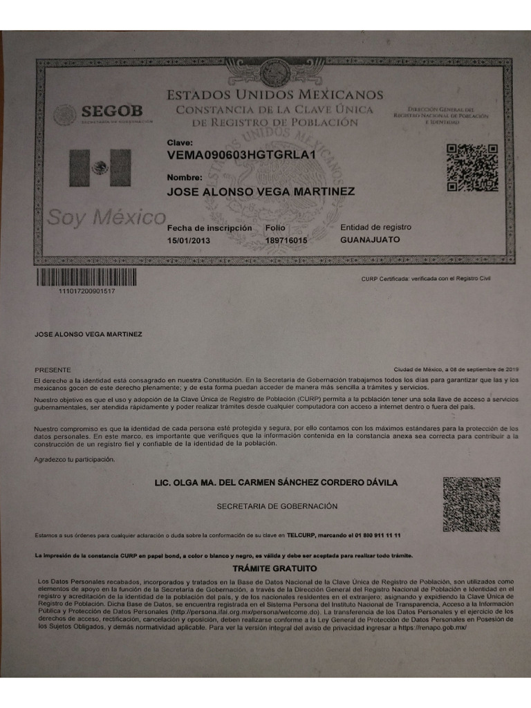 Curp | PDF