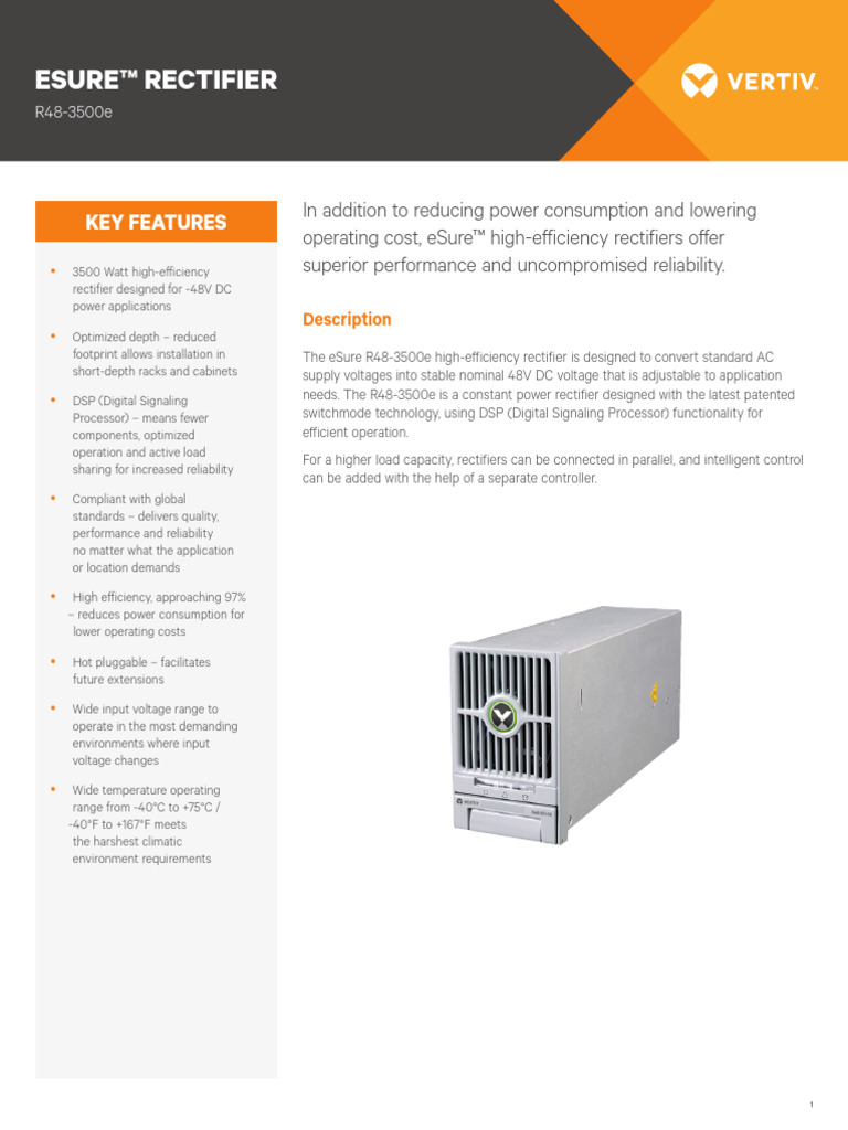 R483500e Rectifier Datasheet | PDF | Rectifier | Alternating Current