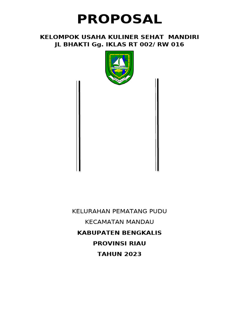 Proposal Usaha Kuliner Sehat Mandiri | PDF