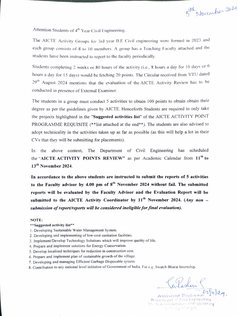 AICTE activity points review | PDF | Economies AICTE activity points review | PDF | Economies
