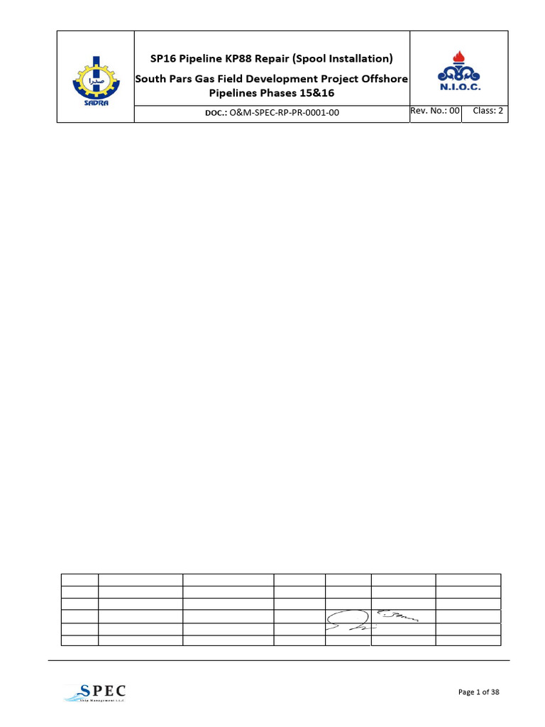 SP16 KP88 Smart Spool Installation Procedure 0 | PDF | Petroleum Reservoir