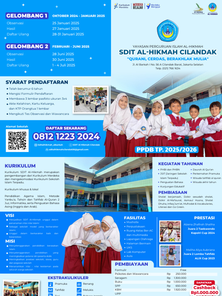Brosur SDIT Al Hikmah 25-26-1 | PDF
