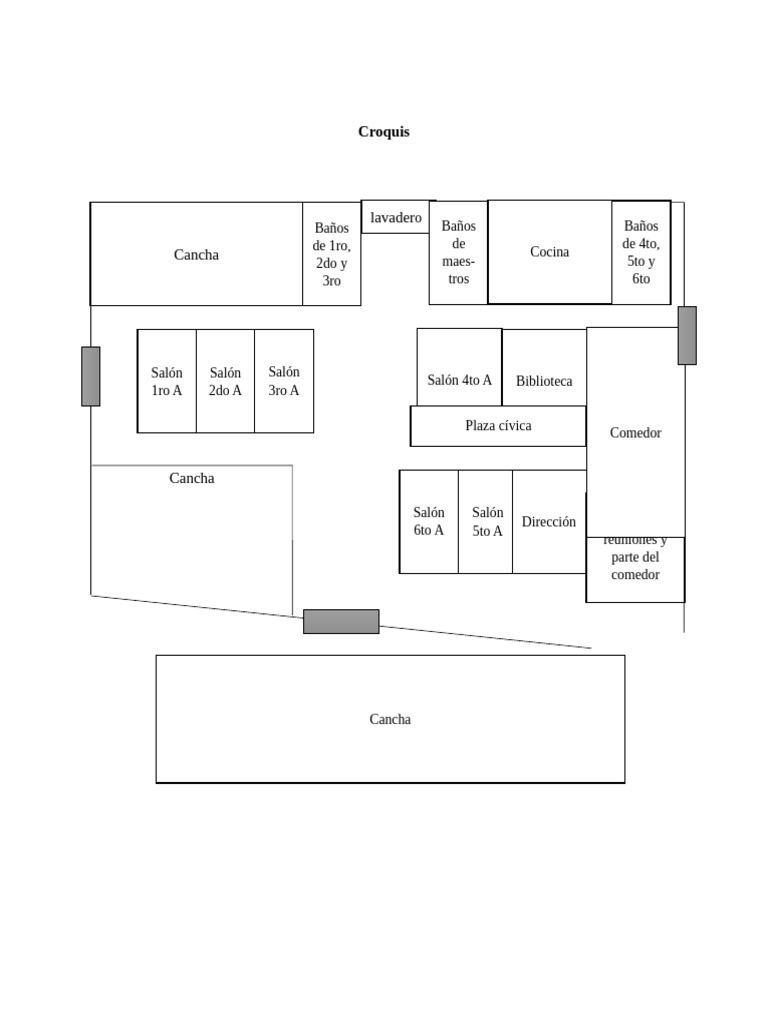 Croquis de La Escuela | PDF
