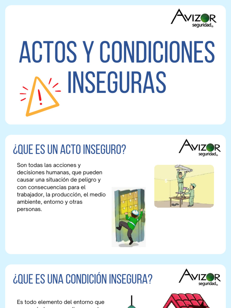 Actos Y Condiciones Inseguras | PDF