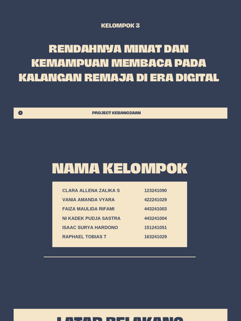 Presentasi Proposal Project Kebangsaan Kelompok 3 PDB 66 | PDF