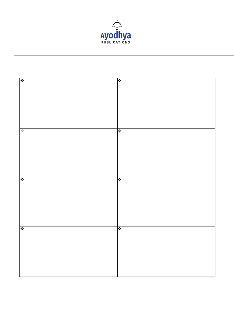 World Ramayana Championship 2023 Sample Questions | PDF