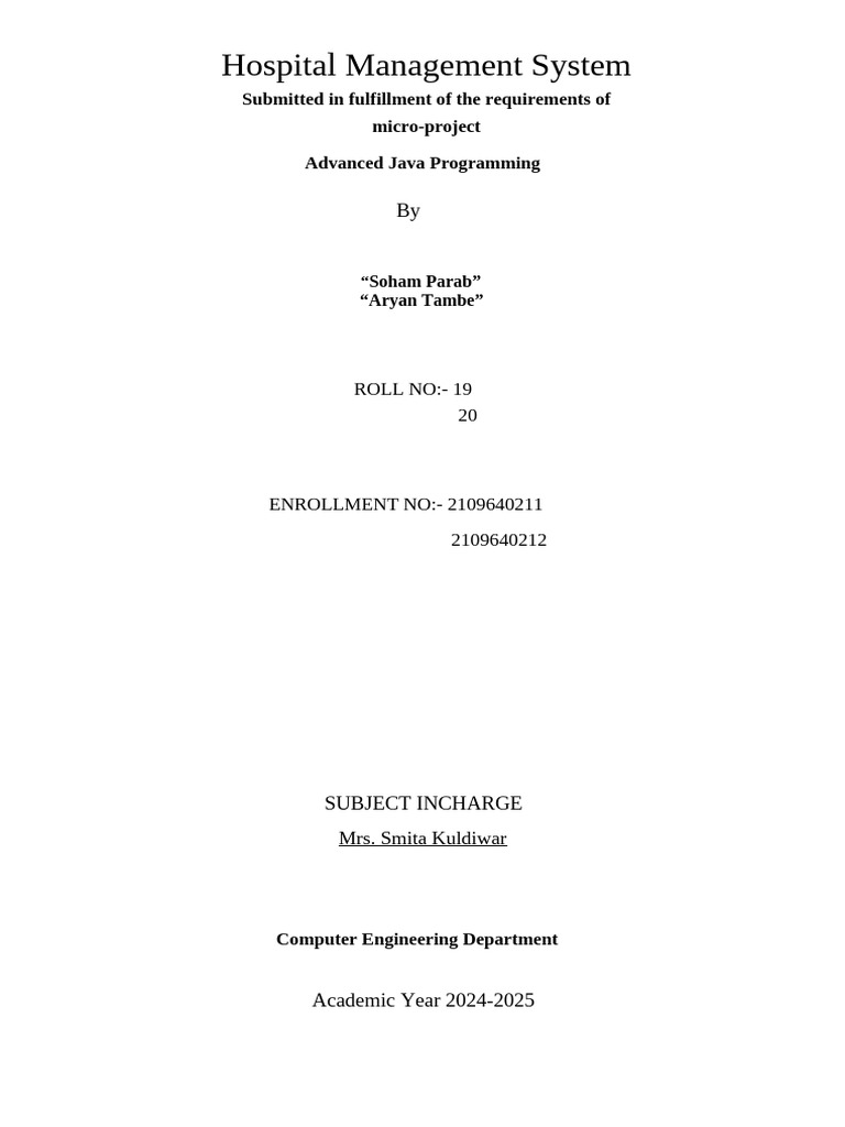 Final Microproject Format | PDF | Engineering | System