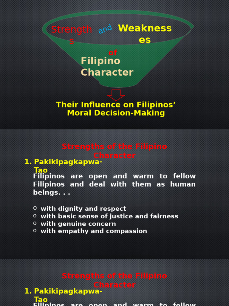 Strengths and Weaknnesses of Filipino Character | PDF | Humour | Social ...