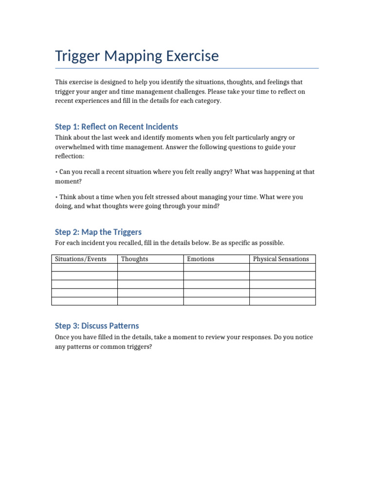 Trigger_Mapping_Exercise | PDF Trigger_Mapping_Exercise | PDF