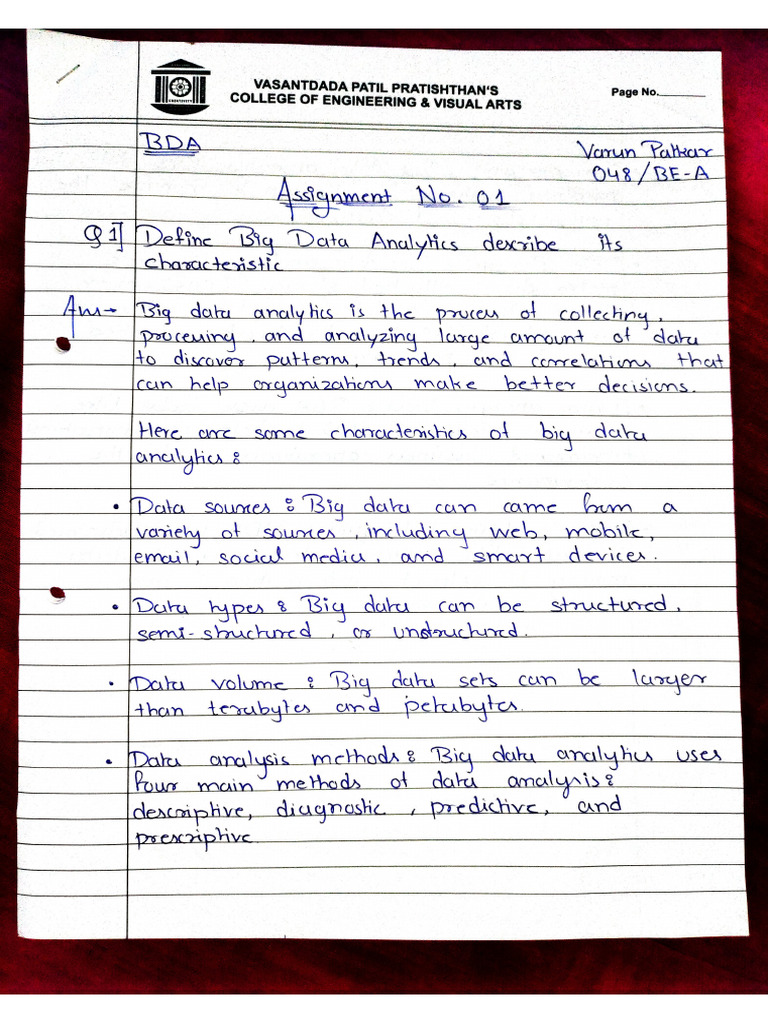 BDA Assignment 1 | PDF