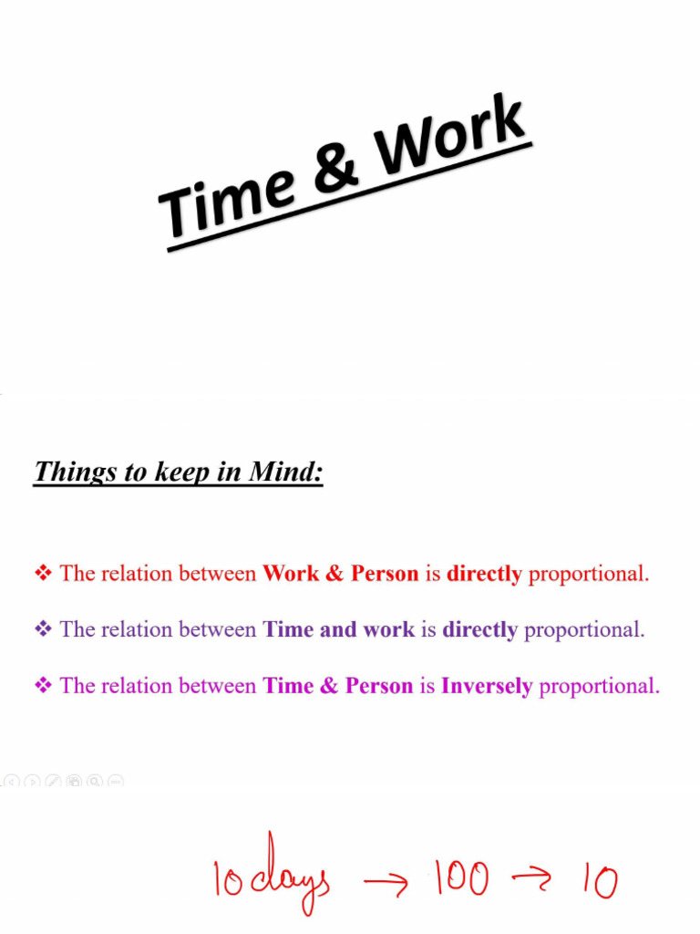 Time Work Pdf