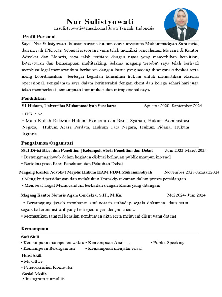 CV Nur Sulistyowati | PDF