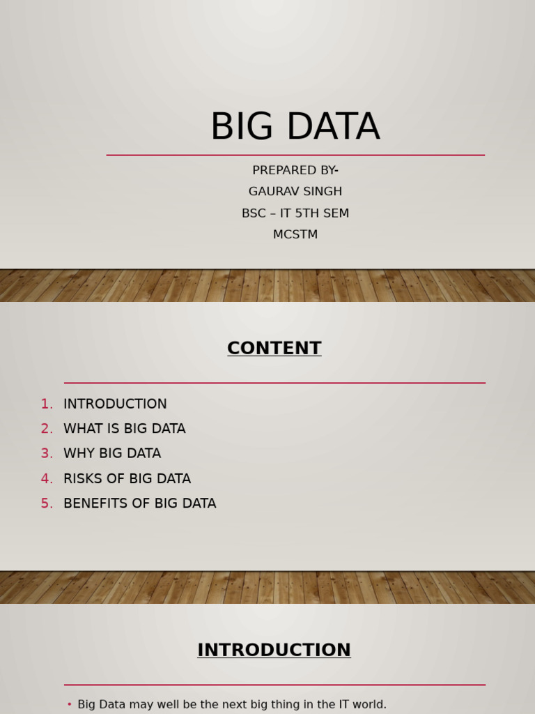 Big Data: Benefits, Risks, and Insights | PDF | Big Data | Data