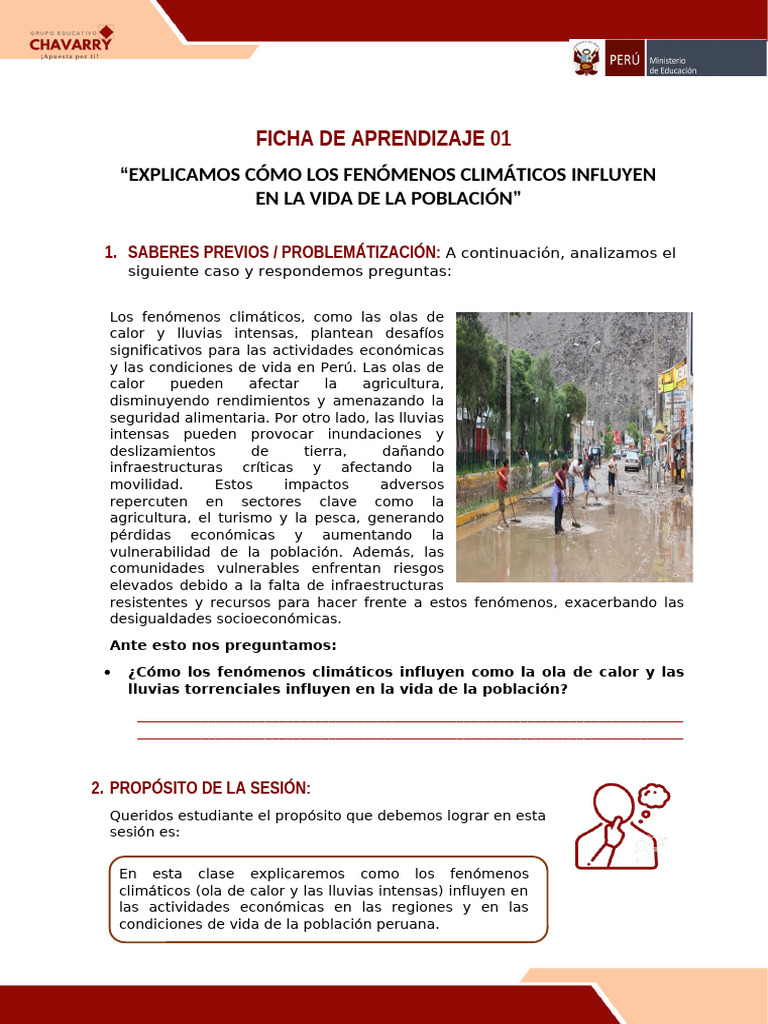 2° Grado Ficha de Aprendizaje #01 CCSS | PDF | Agricultura | Seguridad alimentaria