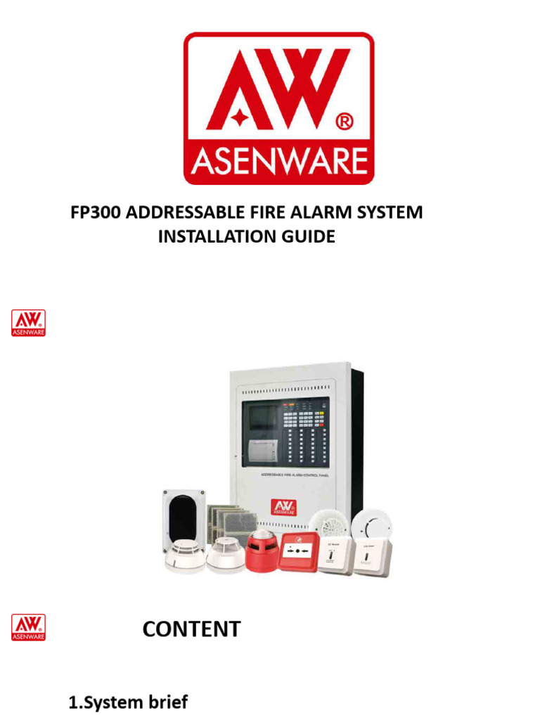Asenware Installation Guide For FP300 Addressable Fire Alarm System ...