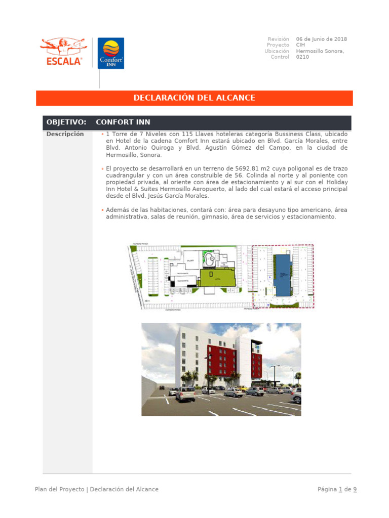 02.05 Declaracion Del Alcance - CIH | PDF | Arquitecto | Presupuesto