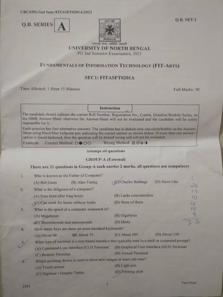 Sem II SEC 1 PAPER | PDF | Computer Data Storage | Software
