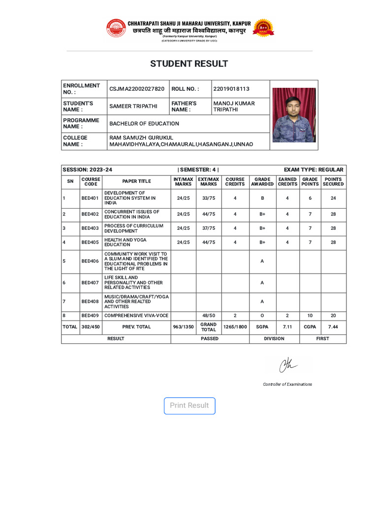 Sameer | PDF | Educational Stages | Qualifications