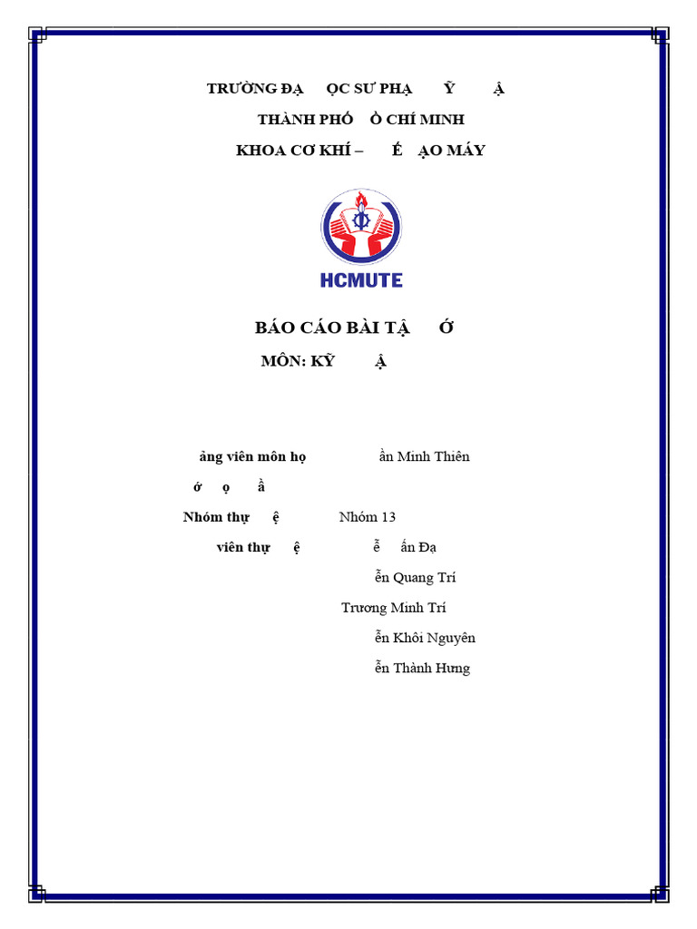 Baocaobaitaplonrobot Nhom13 | PDF