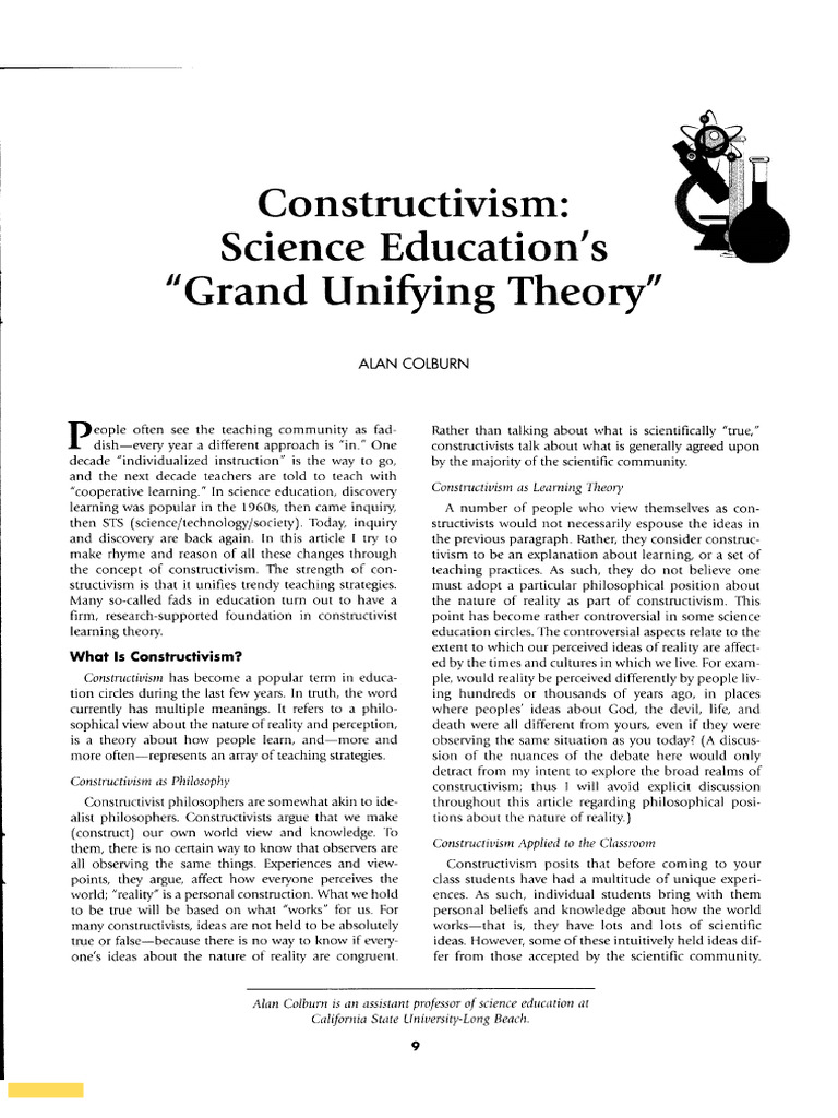 Core Read 2 - Constructivism Colbourn | PDF | Social Science