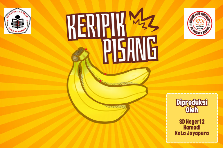 Merah Dan Kuning Illustrasi Kripik Singkong Label | PDF