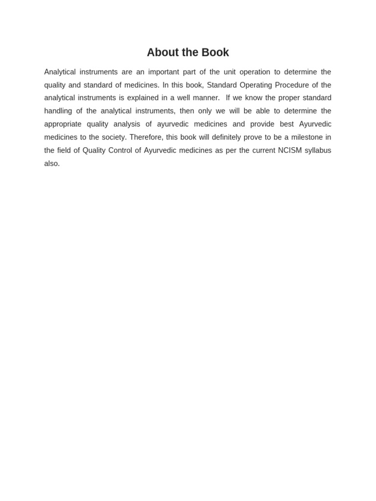 About The Book | PDF