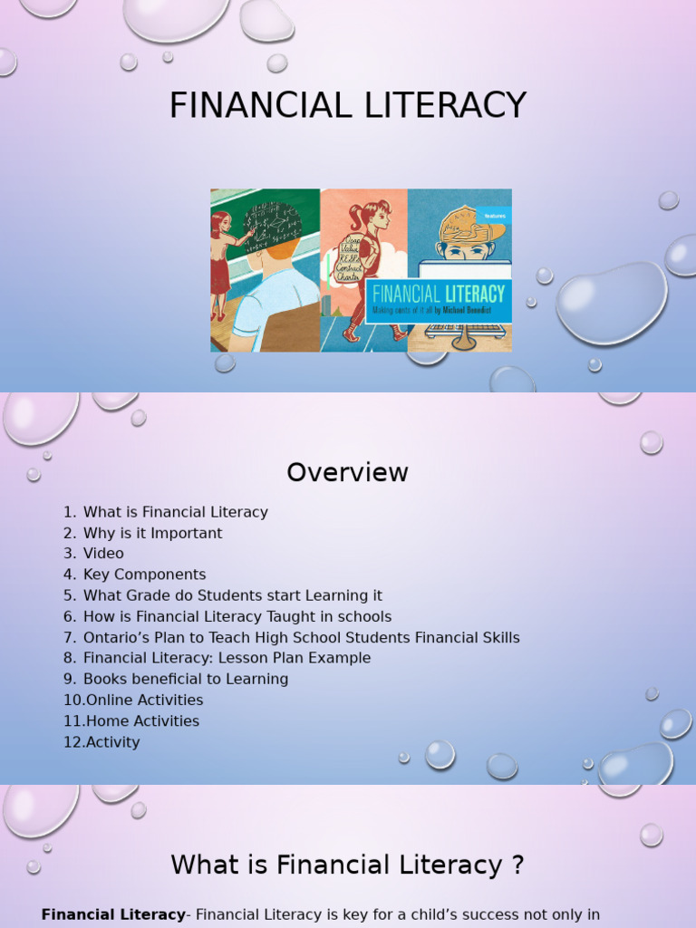 Financial Literacy Powerpoint | PDF | Financial Literacy | Literacy