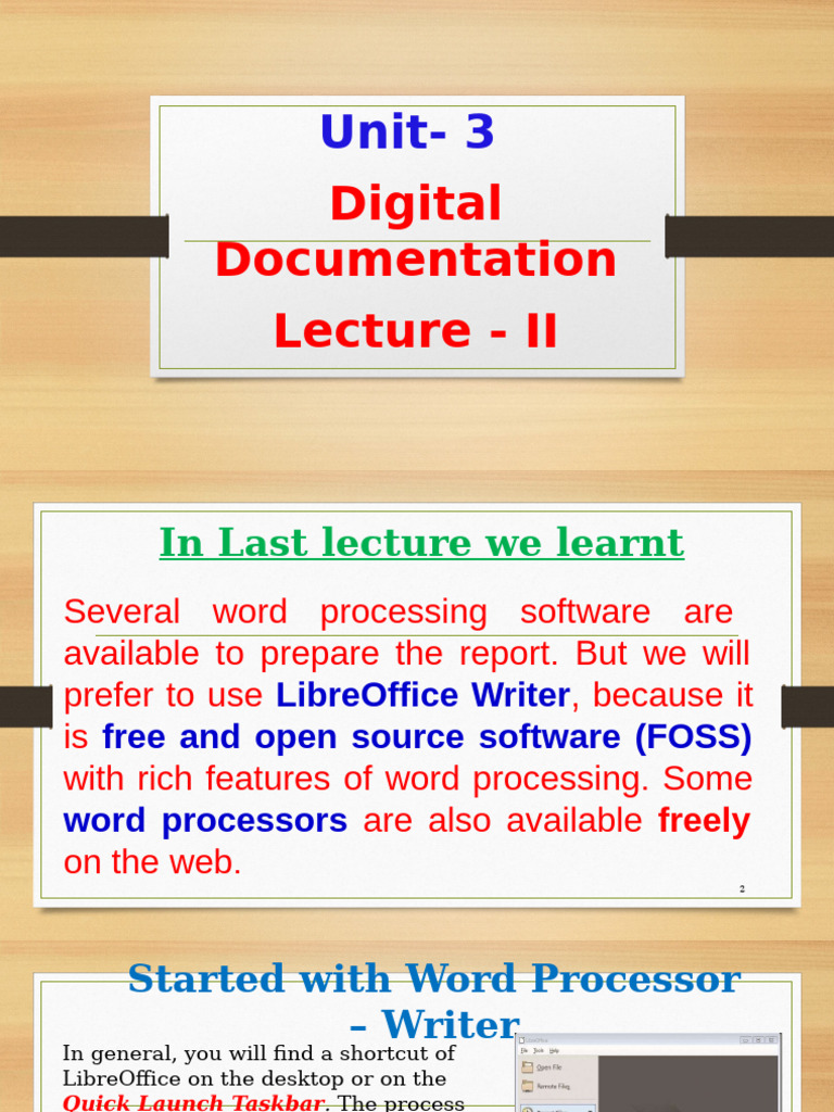 Unit - 3 Digital Documentation Part - II | PDF | Menu (Computing) | Window (Computing)